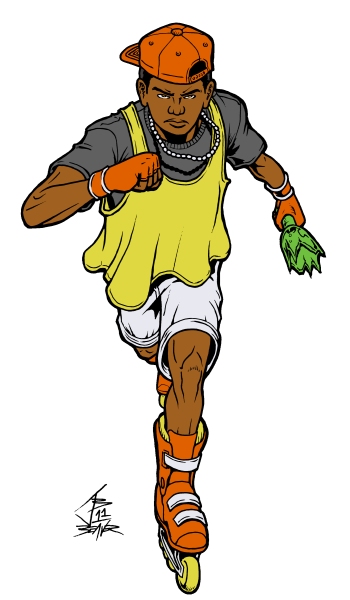 Illmosis Art: Eddie 'Skate' Hunter dash