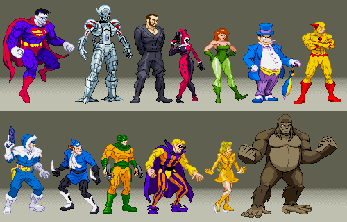 Illmosis Art: DC Villain Sprites