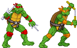 Illmosis Art: Teenage Mutant Ninja Turtle sprites